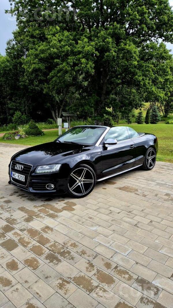 Black Audi Cabriolet 2010 in Cesis, with an engine capacity of 3.00 L and mileage of 288 thousand km for 6969 €, photo 5 on AUTOMOTO.COM.LV