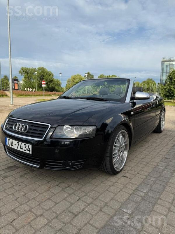 Black Audi Cabriolet 2003 in Rezekne, with an engine capacity of 2.50 L and mileage of 250 thousand km for 4250 €, photo 1 on AUTOMOTO.COM.LV