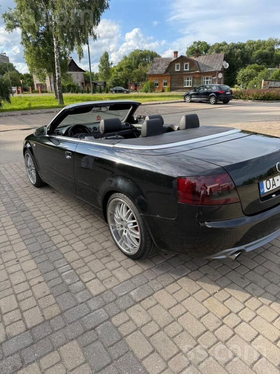 Black Audi Cabriolet 2003 in Rezekne, with an engine capacity of 2.50 L and mileage of 250 thousand km for 4250 €, photo 10 on AUTOMOTO.COM.LV