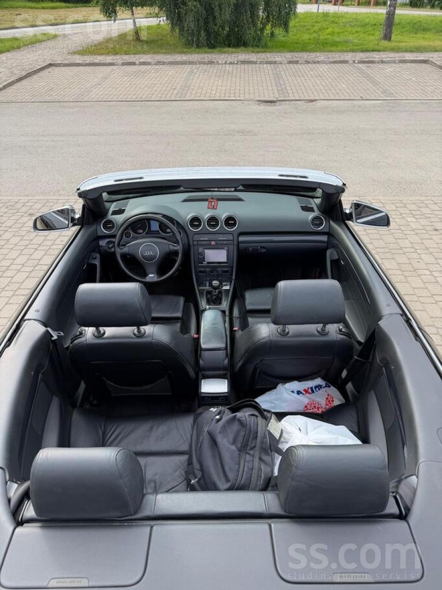 Black Audi Cabriolet 2003 in Rezekne, with an engine capacity of 2.50 L and mileage of 250 thousand km for 4250 €, photo 14 on AUTOMOTO.COM.LV