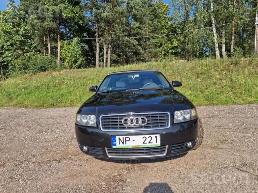 Black Audi Cabriolet 2004 in Riga, with an engine capacity of 2.50 L and mileage of 280 thousand km for 2500 €, photo 1 on AUTOMOTO.COM.LV
