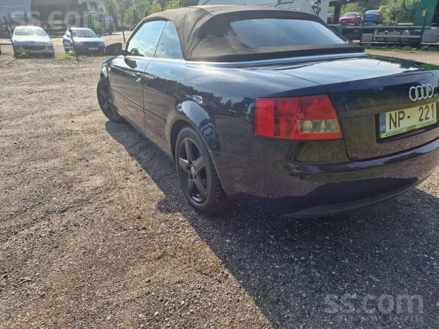 Black Audi Cabriolet 2004 in Riga, with an engine capacity of 2.50 L and mileage of 280 thousand km for 2500 €, photo 6 on AUTOMOTO.COM.LV