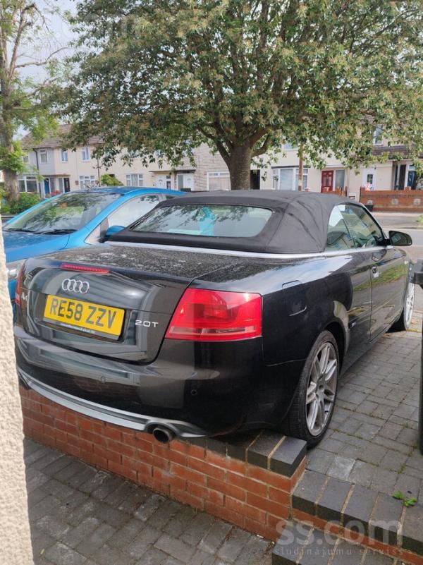 Melns Audi Cabriolet 2008 Bauska, ar dzinēja tilpumu 2.00 L un nobraukumu 300 tūkst. km par 3200 €, foto 6 vietnē AUTOMOTO.COM.LV