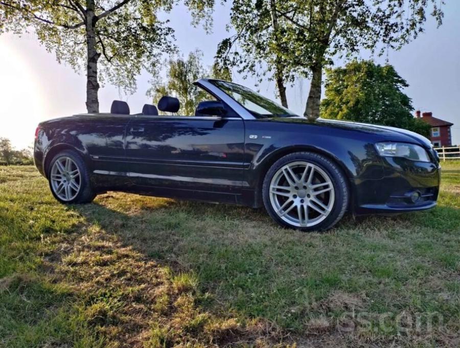 Black Audi Cabriolet 2008 in Bauska, with an engine capacity of 2.00 L and mileage of 300 thousand km for 3200 €, photo 1 on AUTOMOTO.COM.LV