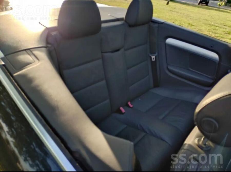 Black Audi Cabriolet 2008 in Bauska, with an engine capacity of 2.00 L and mileage of 300 thousand km for 3200 €, photo 10 on AUTOMOTO.COM.LV