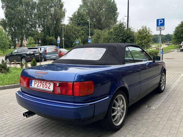 Blue Audi Cabriolet 1994 in Vilnius, with an engine capacity of 2.77 L and mileage of 153 thousand km for 5800 €, photo 6 on AUTOMOTO.COM.LV