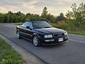 Blue Audi Cabriolet 1995 in Vilnius, with an engine capacity of 2.60 L and mileage of 260 thousand km for 4750 €, photo  on AUTOMOTO.COM.LV