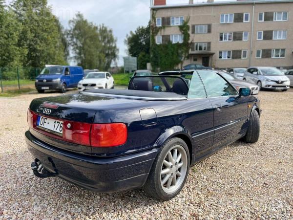 Blue Audi Cabriolet 1996 in Kuldiga, with an engine capacity of 1.90 L and mileage of 260 thousand km for 6590 €, photo 4 on AUTOMOTO.COM.LV
