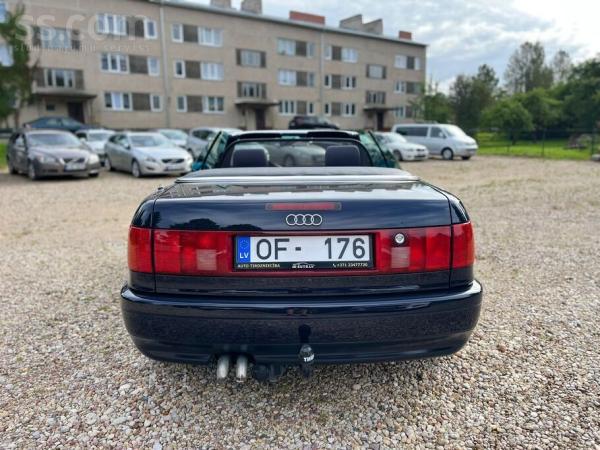 Blue Audi Cabriolet 1996 in Kuldiga, with an engine capacity of 1.90 L and mileage of 260 thousand km for 6590 €, photo 7 on AUTOMOTO.COM.LV