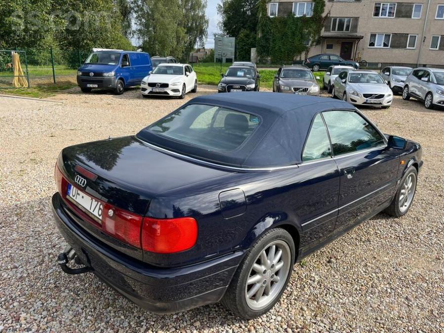 Zils Audi Cabriolet 1996 Kuldīga, ar dzinēja tilpumu 1.90 L un nobraukumu 260 tūkst. km par 6590 €, foto 10 vietnē AUTOMOTO.COM.LV