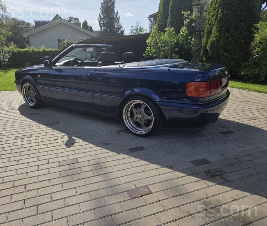 Blue Audi Cabriolet 1999 in Riga, with an engine capacity of 1.80 L and mileage of 261 thousand km for 9900 €, photo 4 on AUTOMOTO.COM.LV