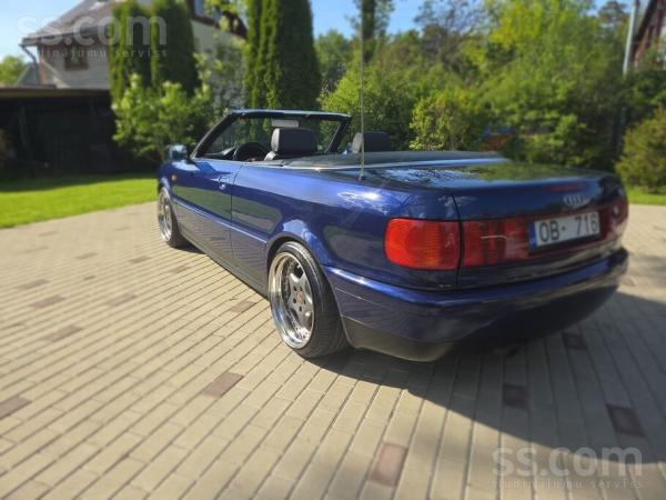 Blue Audi Cabriolet 1999 in Riga, with an engine capacity of 1.80 L and mileage of 261 thousand km for 9900 €, photo 4 on AUTOMOTO.COM.LV