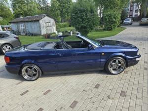 Blue Audi Cabriolet 1999 in Riga, with an engine capacity of 1.80 L and mileage of 261 thousand km for 9900 €, photo 8 on AUTOMOTO.COM.LV