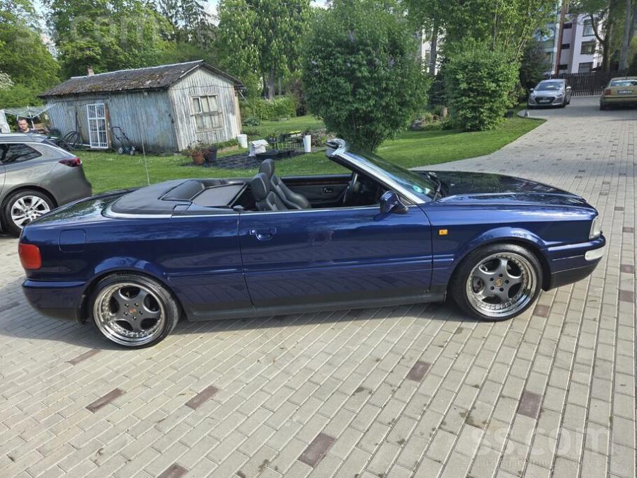 Blue Audi Cabriolet 1999 in Riga, with an engine capacity of 1.80 L and mileage of 261 thousand km for 9900 €, photo 8 on AUTOMOTO.COM.LV