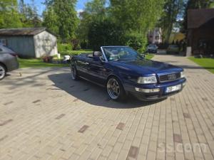 Blue Audi Cabriolet 1999 in Riga, with an engine capacity of 1.80 L and mileage of 261 thousand km for 9900 €, photo 10 on AUTOMOTO.COM.LV