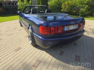 Blue Audi Cabriolet 1999 in Riga, with an engine capacity of 1.80 L and mileage of 261 thousand km for 9900 €, photo 11 on AUTOMOTO.COM.LV