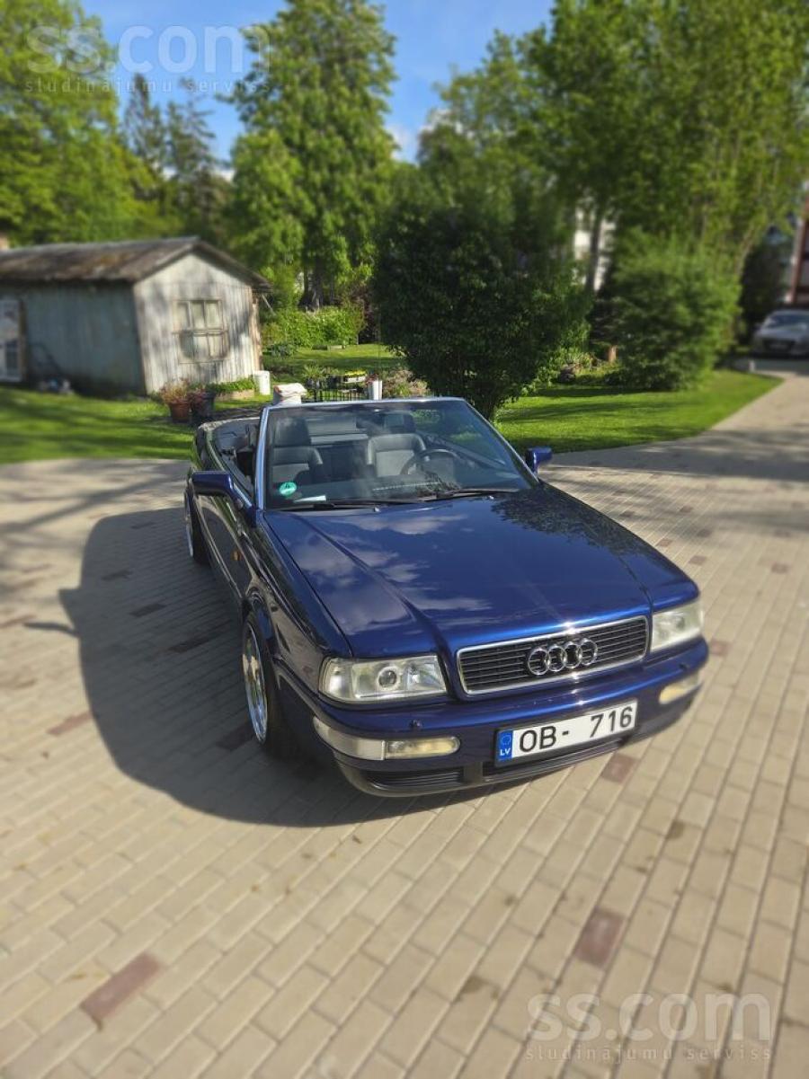 Blue Audi Cabriolet 1999 in Riga, with an engine capacity of 1.80 L and mileage of 261 thousand km for 9900 €, photo 12 on AUTOMOTO.COM.LV