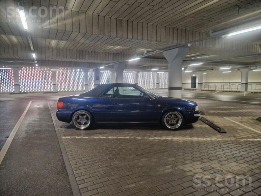 Blue Audi Cabriolet 1999 in Riga, with an engine capacity of 1.80 L and mileage of 261 thousand km for 9900 €, photo 13 on AUTOMOTO.COM.LV