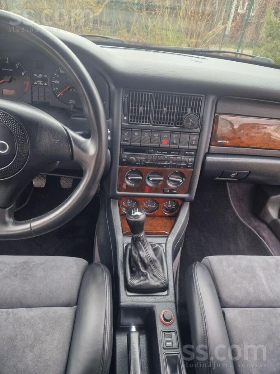 Blue Audi Cabriolet 1999 in Riga, with an engine capacity of 1.80 L and mileage of 261 thousand km for 9900 €, photo 16 on AUTOMOTO.COM.LV