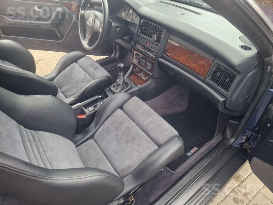 Blue Audi Cabriolet 1999 in Riga, with an engine capacity of 1.80 L and mileage of 261 thousand km for 9900 €, photo 18 on AUTOMOTO.COM.LV