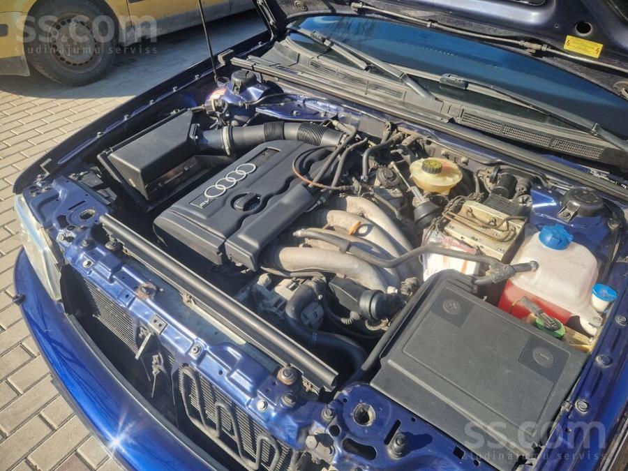 Blue Audi Cabriolet 1999 in Riga, with an engine capacity of 1.80 L and mileage of 261 thousand km for 9900 €, photo 23 on AUTOMOTO.COM.LV