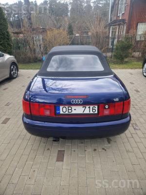 Blue Audi Cabriolet 1999 in Riga, with an engine capacity of 1.80 L and mileage of 261 thousand km for 9900 €, photo 24 on AUTOMOTO.COM.LV