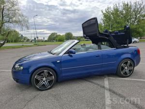 Zils Audi Cabriolet 2002 Rīga, ar dzinēja tilpumu 2.40 L un nobraukumu 323 tūkst. km par 4200 €, foto 3 vietnē AUTOMOTO.COM.LV