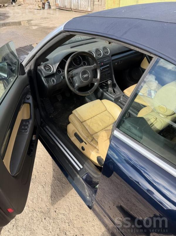 Синий Ауди Cabriolet 2004 в Алуксне, объемом двигателя 2.50 л и пробегом 260 тыс. км за 2850 €, фото 3 на AUTOMOTO.COM.LV