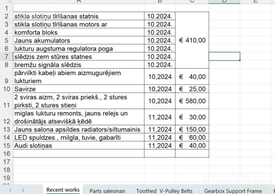 Коричневый Ауди Cabriolet 2004 в Рига, объемом двигателя 2.50 л и пробегом 289 тыс. км за 900 €, фото 9 на AUTOMOTO.COM.LV