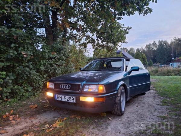 Green Audi Cabriolet 1992 in Riga, with an engine capacity of 2.30 L and mileage of 264 thousand km for 3900 €, photo 2 on AUTOMOTO.COM.LV