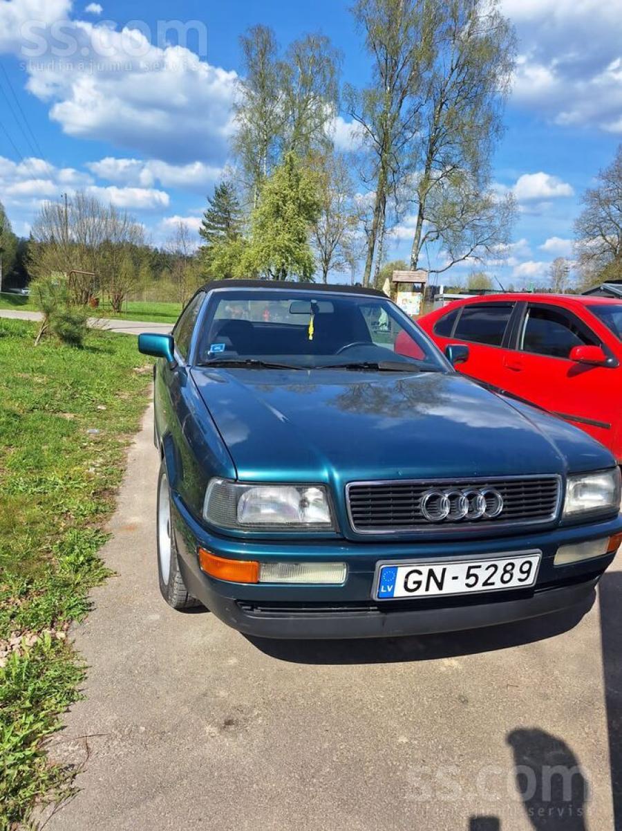 Green Audi Cabriolet 1992 in Riga, with an engine capacity of 2.30 L and mileage of 264 thousand km for 3900 €, photo 4 on AUTOMOTO.COM.LV