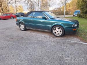 Green Audi Cabriolet 1992 in Riga, with an engine capacity of 2.30 L and mileage of 264 thousand km for 3900 €, photo 6 on AUTOMOTO.COM.LV