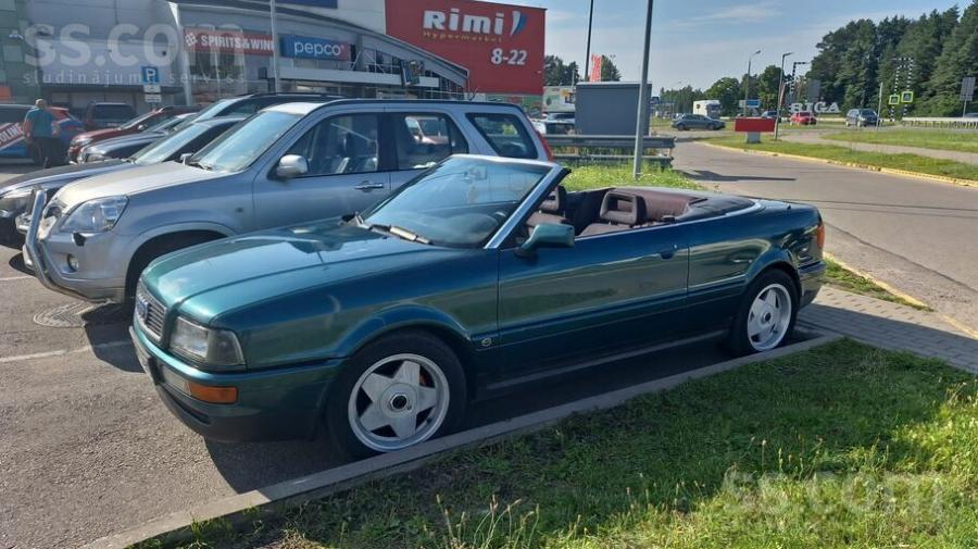 Green Audi Cabriolet 1992 in Riga, with an engine capacity of 2.30 L and mileage of 264 thousand km for 3900 €, photo 11 on AUTOMOTO.COM.LV