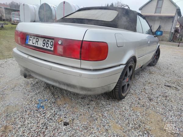 Grey Audi Cabriolet 1993 in Klaipeda, with an engine capacity of 2.00 L and mileage of 155 thousand km for 1650 €, photo 7 on AUTOMOTO.COM.LV