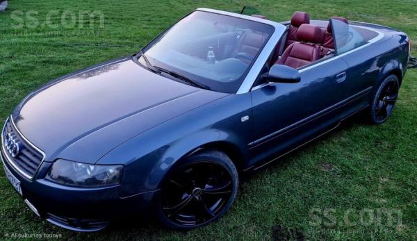 Grey Audi Cabriolet 2002 in Riga, with an engine capacity of 2.40 L and mileage of 0 thousand km for 5500 €, photo 2 on AUTOMOTO.COM.LV