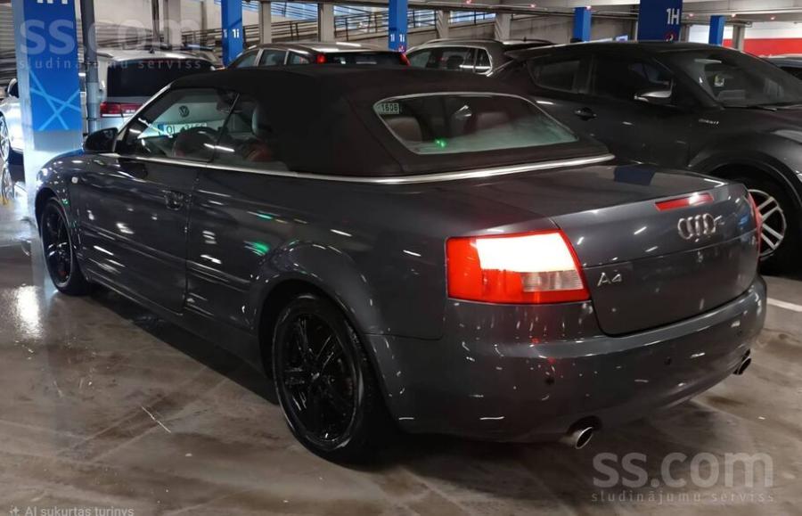 Grey Audi Cabriolet 2002 in Riga, with an engine capacity of 2.40 L and mileage of 0 thousand km for 5500 €, photo 13 on AUTOMOTO.COM.LV