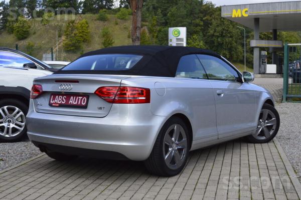 Grey Audi Cabriolet 2008 in Tukums, with an engine capacity of 1.80 L and mileage of 106 thousand km for 5895 €, photo 7 on AUTOMOTO.COM.LV
