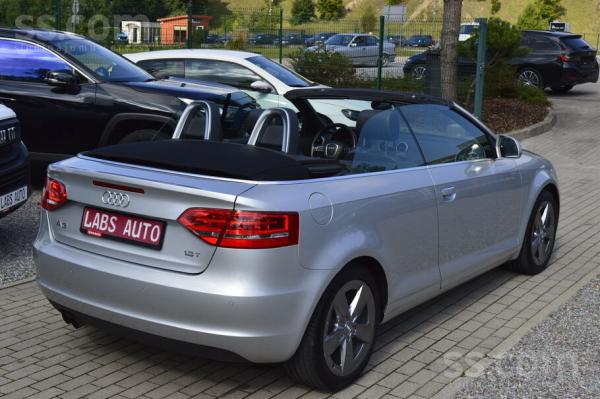 Grey Audi Cabriolet 2008 in Tukums, with an engine capacity of 1.80 L and mileage of 106 thousand km for 5895 €, photo 10 on AUTOMOTO.COM.LV