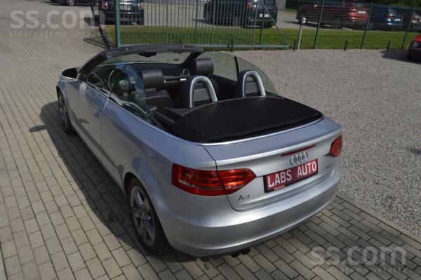 Grey Audi Cabriolet 2008 in Tukums, with an engine capacity of 1.80 L and mileage of 106 thousand km for 5895 €, photo 11 on AUTOMOTO.COM.LV