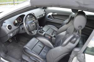 Grey Audi Cabriolet 2008 in Tukums, with an engine capacity of 1.80 L and mileage of 106 thousand km for 5895 €, photo 12 on AUTOMOTO.COM.LV