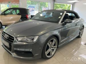 Grey Audi Cabriolet 2015 in Riga, with an engine capacity of 1.80 L and mileage of 97 thousand km for 25550 €, photo 3 on AUTOMOTO.COM.LV