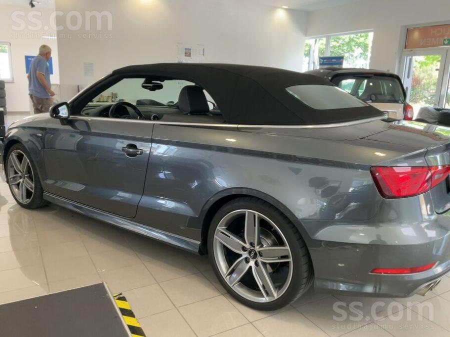 Grey Audi Cabriolet 2015 in Riga, with an engine capacity of 1.80 L and mileage of 97 thousand km for 25550 €, photo 4 on AUTOMOTO.COM.LV