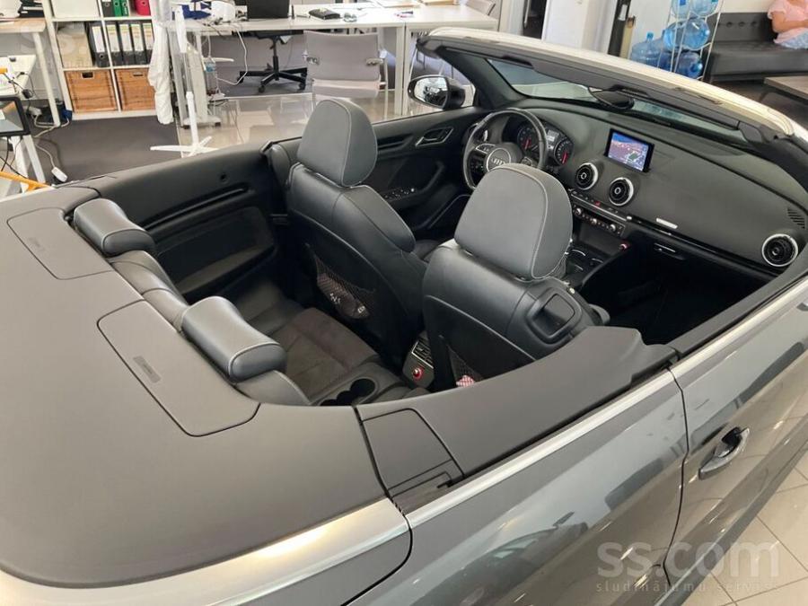 Grey Audi Cabriolet 2015 in Riga, with an engine capacity of 1.80 L and mileage of 97 thousand km for 25550 €, photo 11 on AUTOMOTO.COM.LV