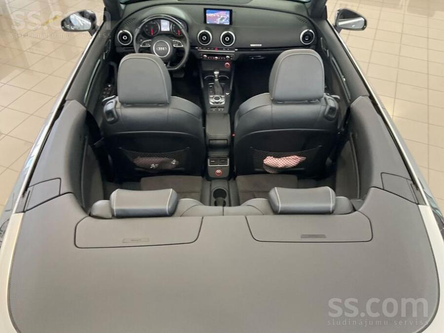 Grey Audi Cabriolet 2015 in Riga, with an engine capacity of 1.80 L and mileage of 97 thousand km for 25550 €, photo 12 on AUTOMOTO.COM.LV