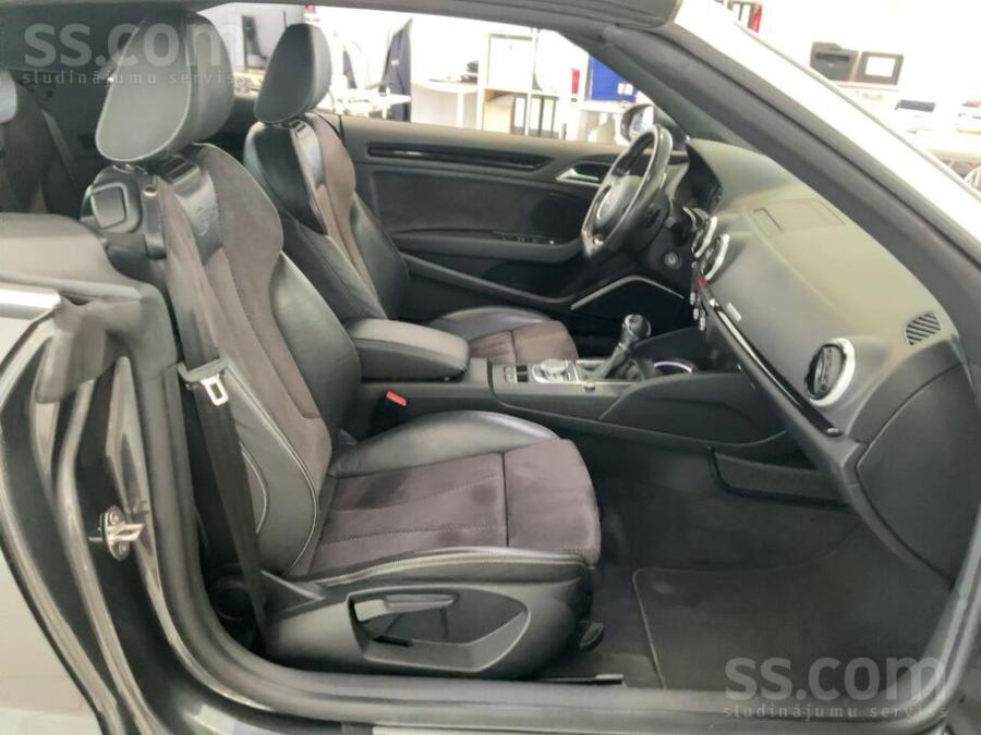 Grey Audi Cabriolet 2015 in Riga, with an engine capacity of 1.80 L and mileage of 97 thousand km for 25550 €, photo 15 on AUTOMOTO.COM.LV