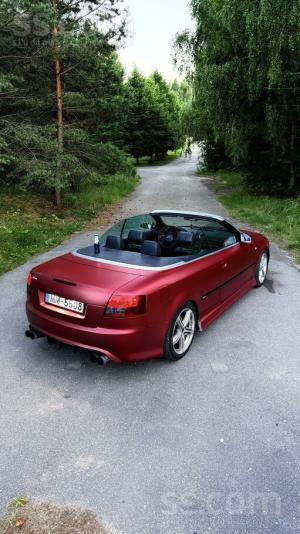 Red Audi Cabriolet 2003 in Riga, with an engine capacity of 2.50 L and mileage of 280 thousand km for 6000 €, photo 3 on AUTOMOTO.COM.LV