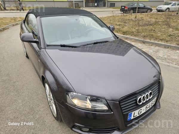 Violet Audi Cabriolet 2009 in Riga, with an engine capacity of 2.00 L and mileage of 114 thousand km for 6500 €, photo 2 on AUTOMOTO.COM.LV
