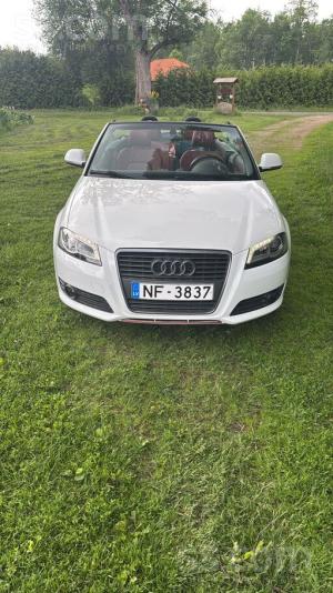 Balts Audi Cabriolet 2008 Jelgava, ar dzinēja tilpumu 1.90 L un nobraukumu 192 tūkst. km par 6500 €, foto  vietnē AUTOMOTO.COM.LV