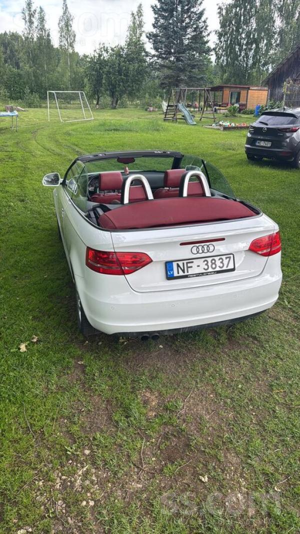 Balts Audi Cabriolet 2008 Jelgava, ar dzinēja tilpumu 1.90 L un nobraukumu 192 tūkst. km par 6500 €, foto 2 vietnē AUTOMOTO.COM.LV
