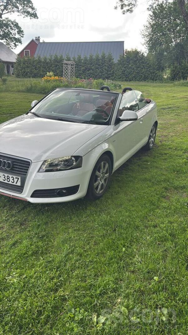 Balts Audi Cabriolet 2008 Jelgava, ar dzinēja tilpumu 1.90 L un nobraukumu 192 tūkst. km par 6500 €, foto 3 vietnē AUTOMOTO.COM.LV